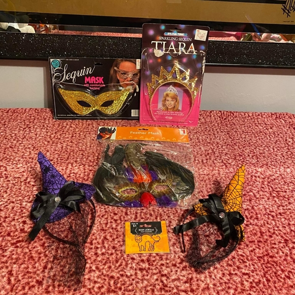 Holiday | Halloween Bundle Costume Accessories Masks Headbands Cat Body ...